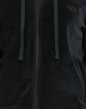 DIESEL® Velvet Hooded Zip Up Jacket