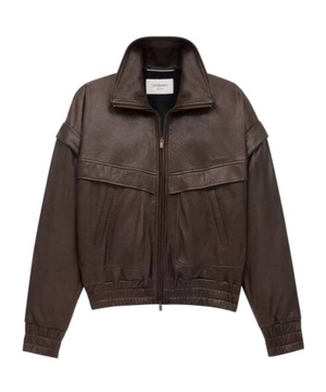 Saint Laurent Zip-up Bomber Jacket - Tan