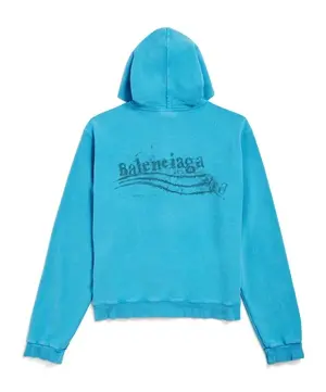 Balenciaga Logo Detail Zip-up Hoodie