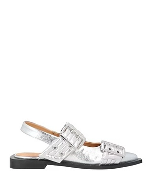 GANNI Pointed-toe Mary Jane Shoes - White