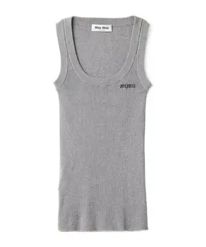 Miu Miu Ribbed Tank Top