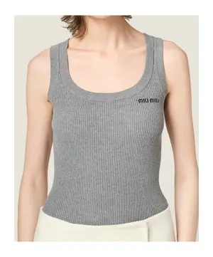 Miu Miu Ribbed Tank Top