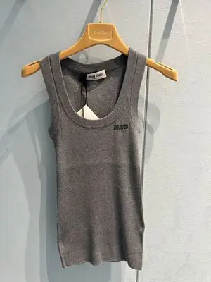 Miu Miu Ribbed Tank Top