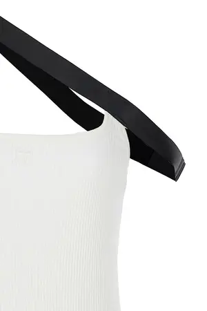 COURREGES Courrèges Strap Detailed Midi Dress