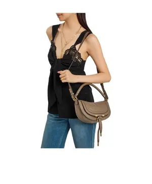 Chloé Simple Leather Shoulder Backpack - Brown