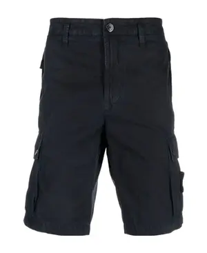 Stone Island Logo Shorts - Blue