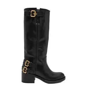 Chloé Grain Leather High Boots