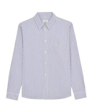 SAINT LAURENT CASSANDRE Shirt In Striped Cotton Poplin