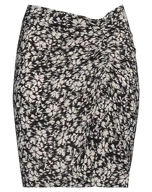 Isabel Marant Étoile Floral Print Satin Pencil Skirt