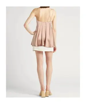 Brunello Cucinelli V-neck Spaghetti Strap Top