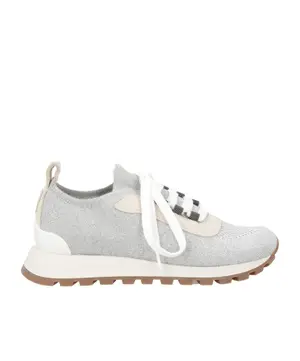 Brunello Cucinelli Round Toe Low-top Lace-up Sneakers