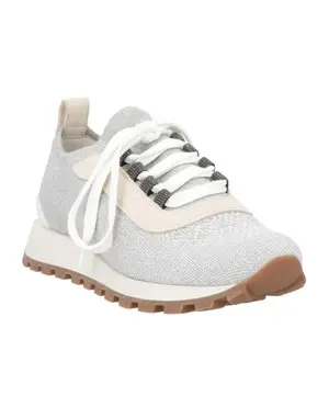 Brunello Cucinelli Round Toe Low-top Lace-up Sneakers