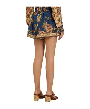 Zimmermann Printed Silk Shorts