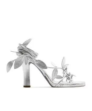 Burberry Ivy Flora 105mm Leather Sandals