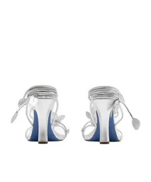 Burberry Ivy Flora 105mm Leather Sandals