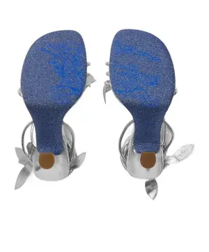 Burberry Ivy Flora 105mm Leather Sandals
