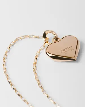 Prada Eternal Gold Small Pendant Necklace In Gold