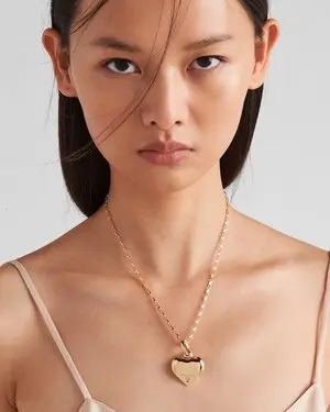 Prada Eternal Gold Small Pendant Necklace In Gold