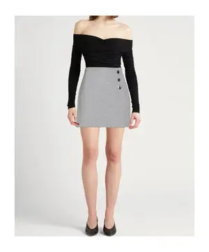Tory Burch Side Button A-line Skirt