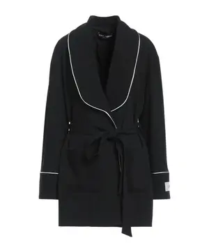 Dolce & Gabbana Kimono-style Long-sleeve Coat - Black