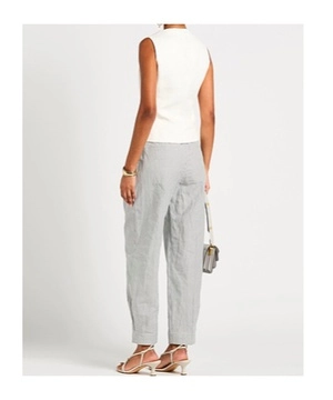 Brunello Cucinelli Striped Tapered Twill Pants