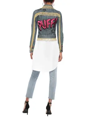 Dolce & Gabbana Sequin Fringe Denim Jacket