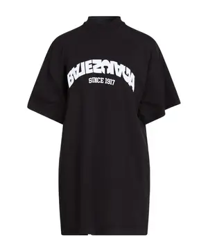 Balenciaga Logo Short Sleeve T-shirt - Black