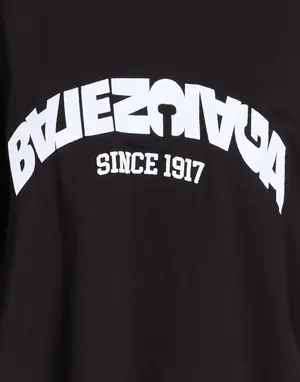 Balenciaga Logo Short Sleeve T-shirt - Black