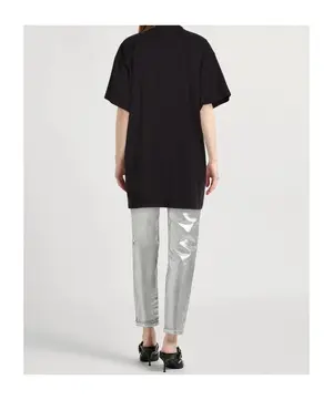 Balenciaga Logo Short Sleeve T-shirt - Black