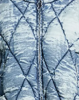 DIESEL® Quilted Denim Jacket With Embroidered Logo