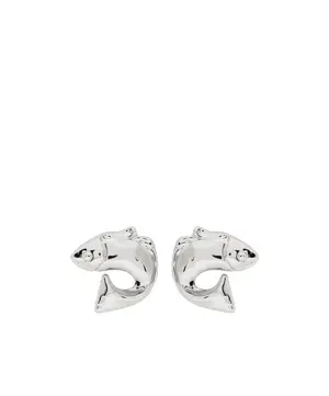 Jacquemus Fish-shaped Earrings - White