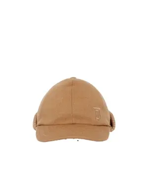 Burberry Tb Monogram Embroidered Reconstructed Cap - Nude