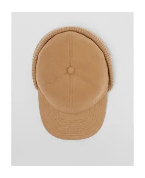 Burberry Tb Monogram Embroidered Reconstructed Cap - Nude