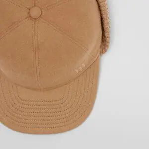 Burberry Tb Monogram Embroidered Reconstructed Cap - Nude