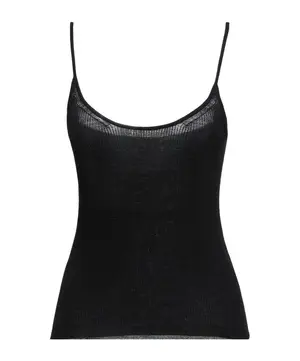 Chloé Solid Color Sleeveless Knit Top - Black