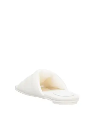 MAISON MARGIELA Square Toe Padded Slide Slippers - White