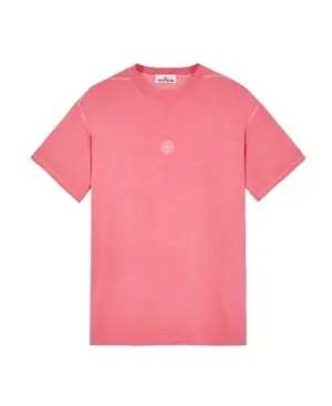 Stone Island Logo Printed Crewneck T-shirt