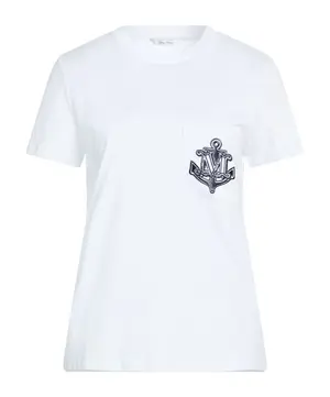 Max Mara Logo Crew Neck T-shirt - White