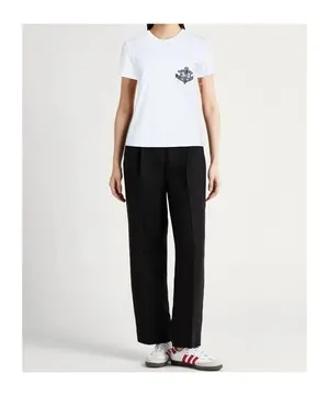 Max Mara Logo Crew Neck T-shirt - White