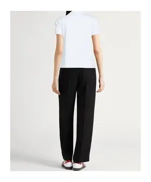 Max Mara Logo Crew Neck T-shirt - White