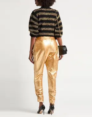 Dolce & Gabbana Slim-fit Metallic Logo Trousers