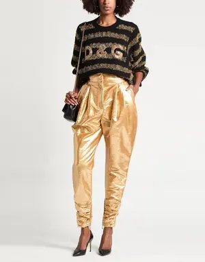 Dolce & Gabbana Slim-fit Metallic Logo Trousers