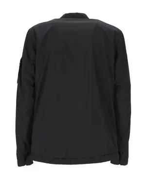 Stone Island Logo Patch Button-up Overshirt Jacket