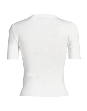 Balenciaga Lightweight Short-sleeve Knit Sweater