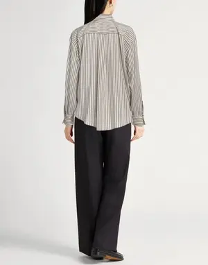 Brunello Cucinelli Striped Poplin Shirt