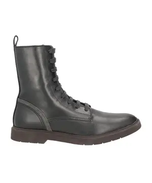 Brunello Cucinelli Leather Lace-up Ankle Boots - Black