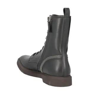 Brunello Cucinelli Leather Lace-up Ankle Boots