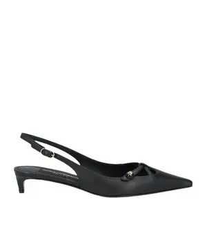 Dolce & Gabbana Leather Slingback Pumps - Black