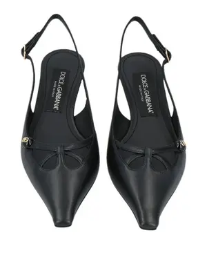 Dolce & Gabbana Leather Slingback Pumps