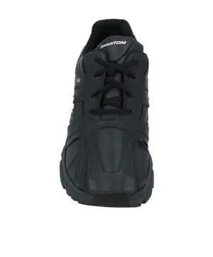 Balenciaga Lace-up Round Toe Casual Sneakers - Black